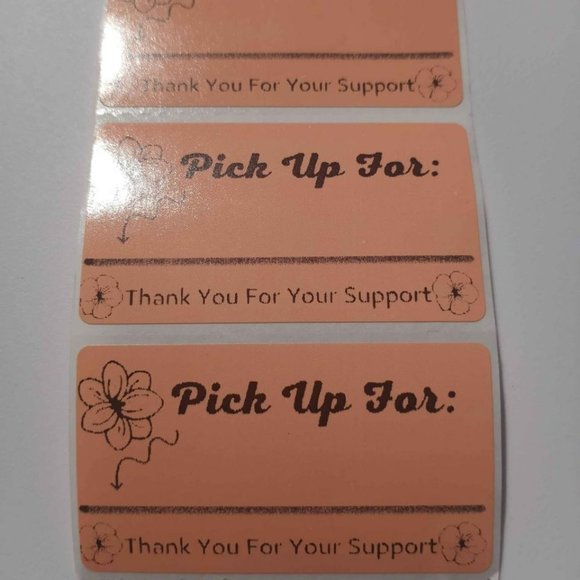 Hand Crafted | Office | 0 Pick Up Thank You Shipping Labels Thermal ...